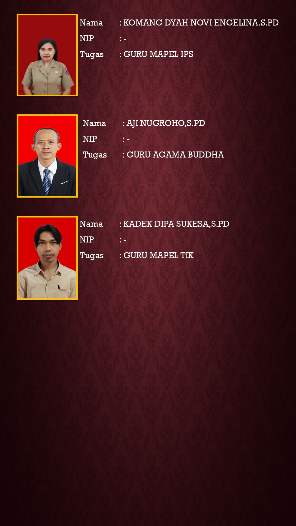 Profil Guru – SMP NEGERI 2 SINGARAJA